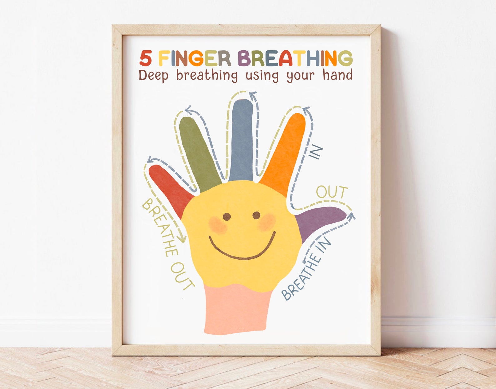 8 Calm Down Corner Posters Rainbow Classroom Psychology Prints Growth ...