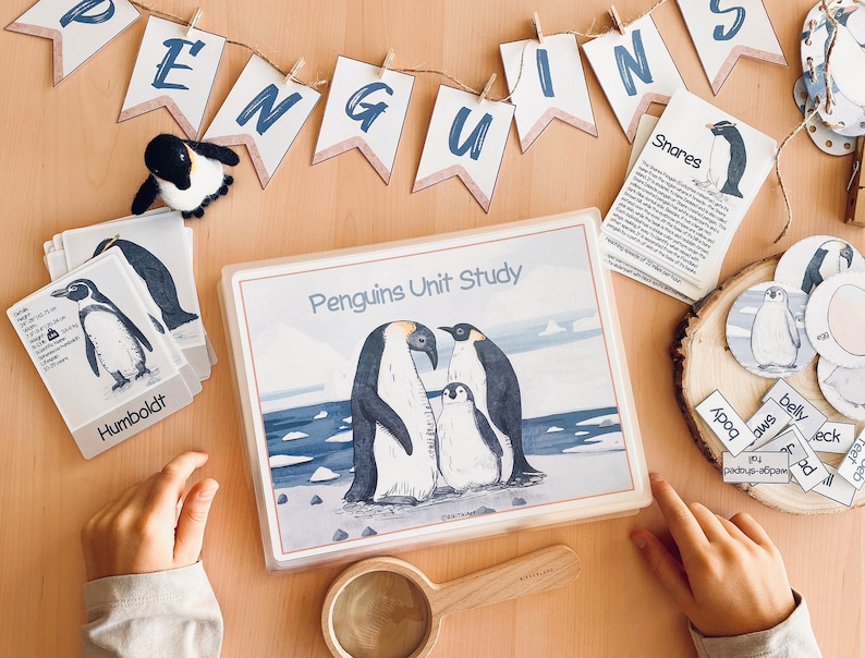 Penguins Unit Study Winter Homeschool Learning Materials - Etsy