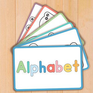 ABC Tracing Cards Letters Formation Flashcards, Alphabet Tracing ...