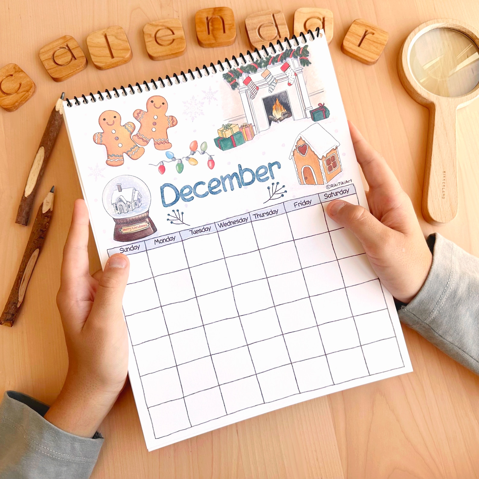 Monthly Printable Perpetual Calendar Planner Letter Size and A4 ...