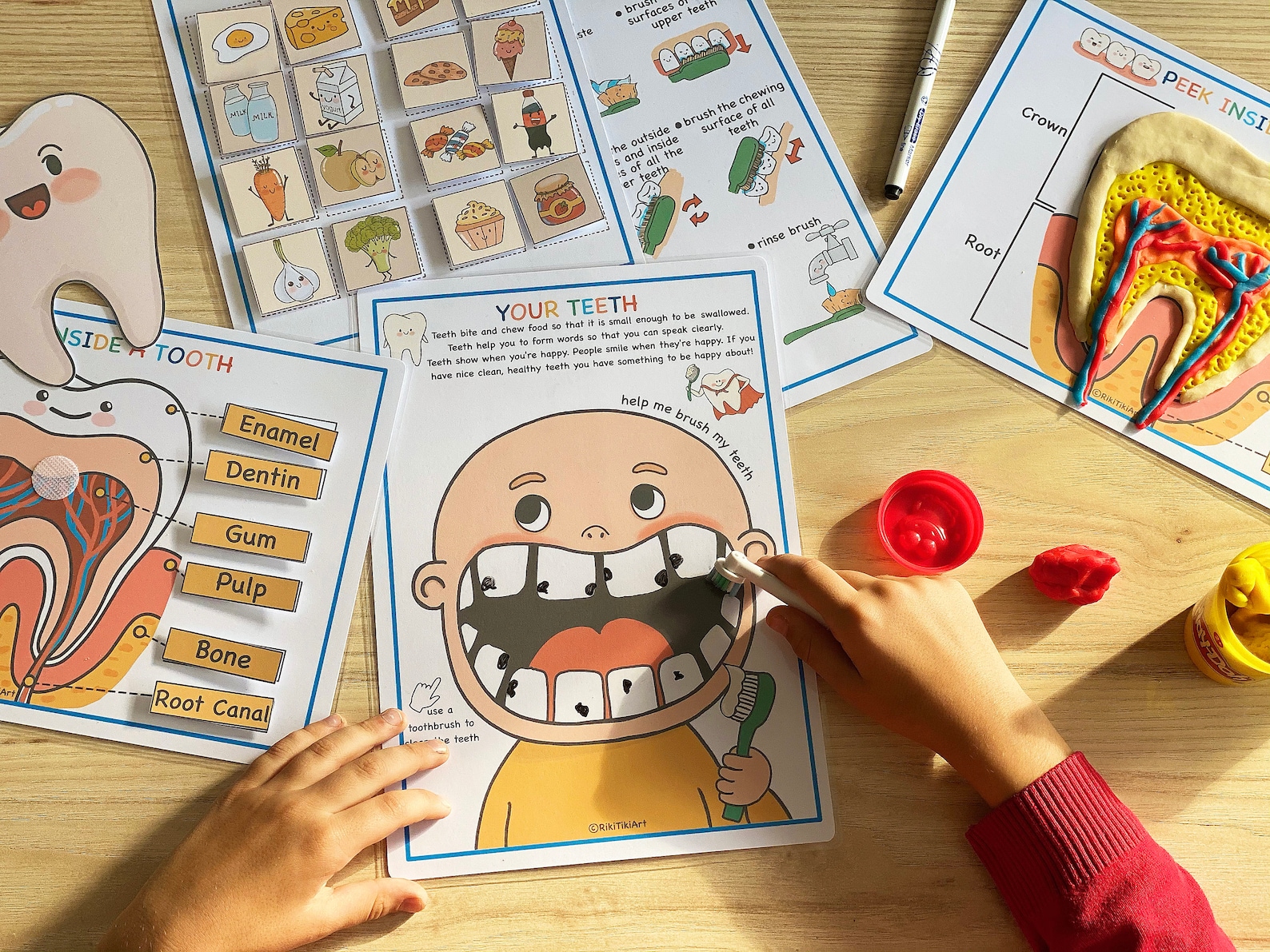 Preschool Toddler Activities Dental Health Printable - Etsy