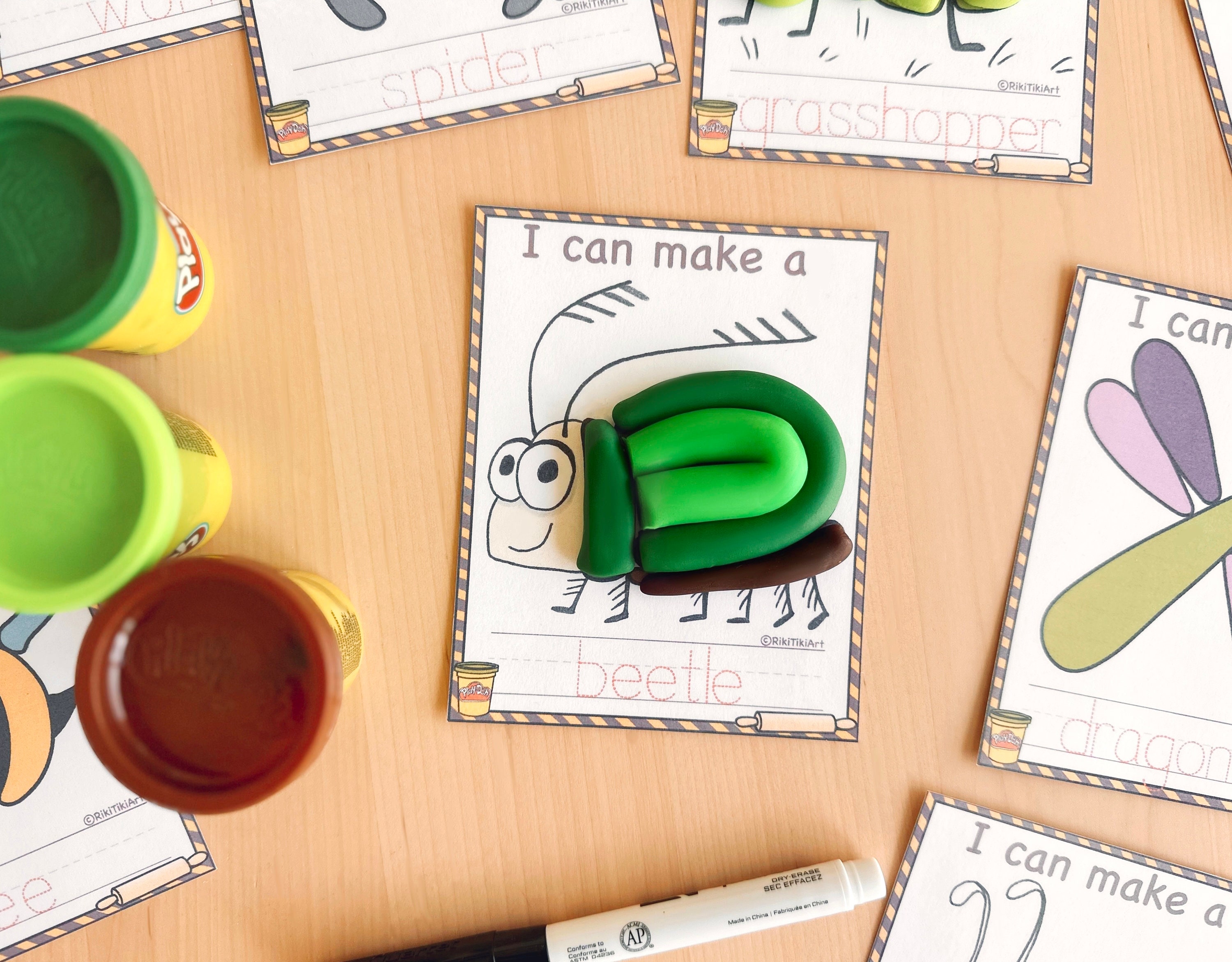 Insects Play Dough Mats Summer Theme Playdough Mats Bug - Etsy Australia