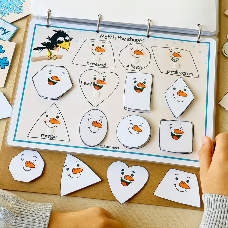 Winter Busy Book Printable Preschool Curriculum Learning - Etsy