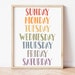 Set of 8 Playroom Prints Educational Montessori Posters Classroom ...