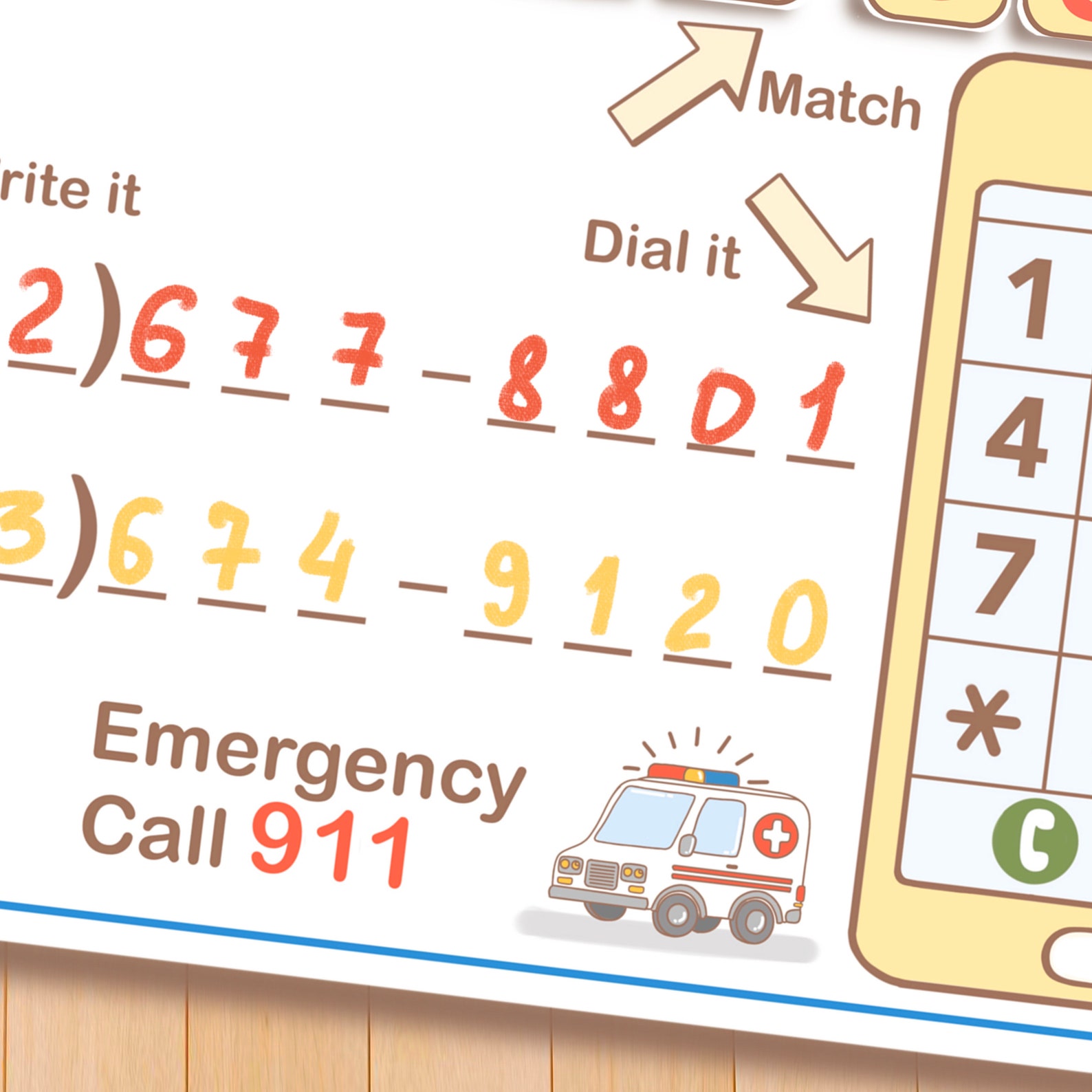 Phone Number and Address Preschool Curriculum Printable - Etsy