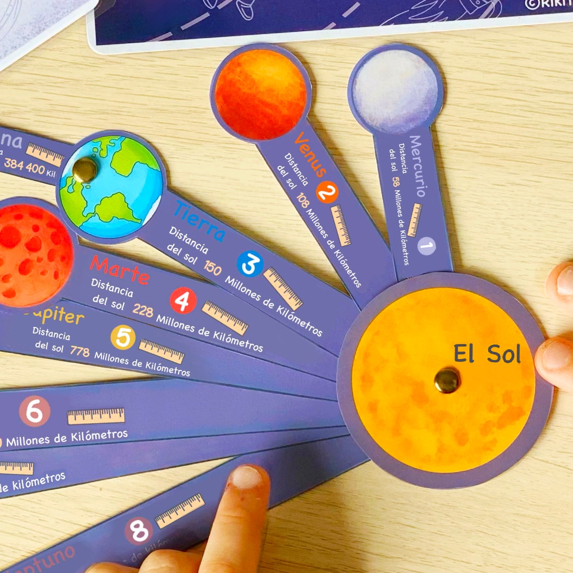 Spanish Solar System Model Printable Activity for Toddlers Space ...