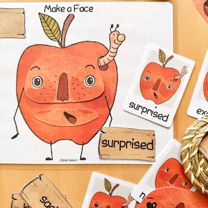 Apple Emotions Activity Printable Fall Activities for Kids Preschool ...