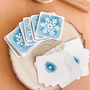 Snowflakes Study Activity Christmas Activities for Kids Montessori ...