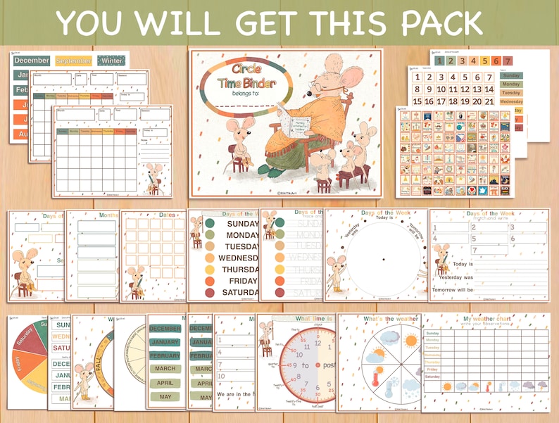 Circle Time Homeschool Binder: Preschool Morning Menu - Etsy