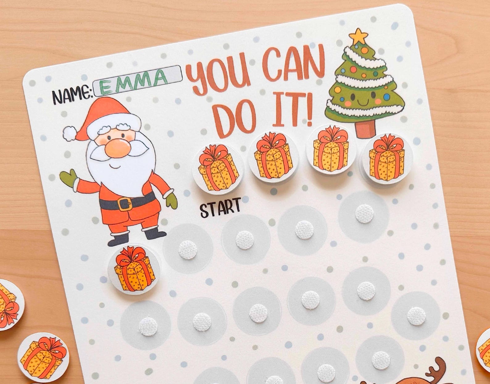 Christmas Behavior Chart for Kids Reward Chart Printable Toddler Chore ...