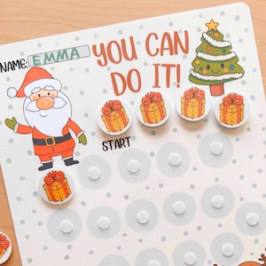 Christmas Behavior Chart for Kids Reward Chart Printable Toddler Chore ...