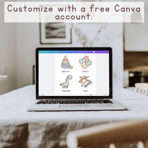 Storage Box Labels Editable Toy Bin Labels Ikea Trofast Labels, Toy Box ...