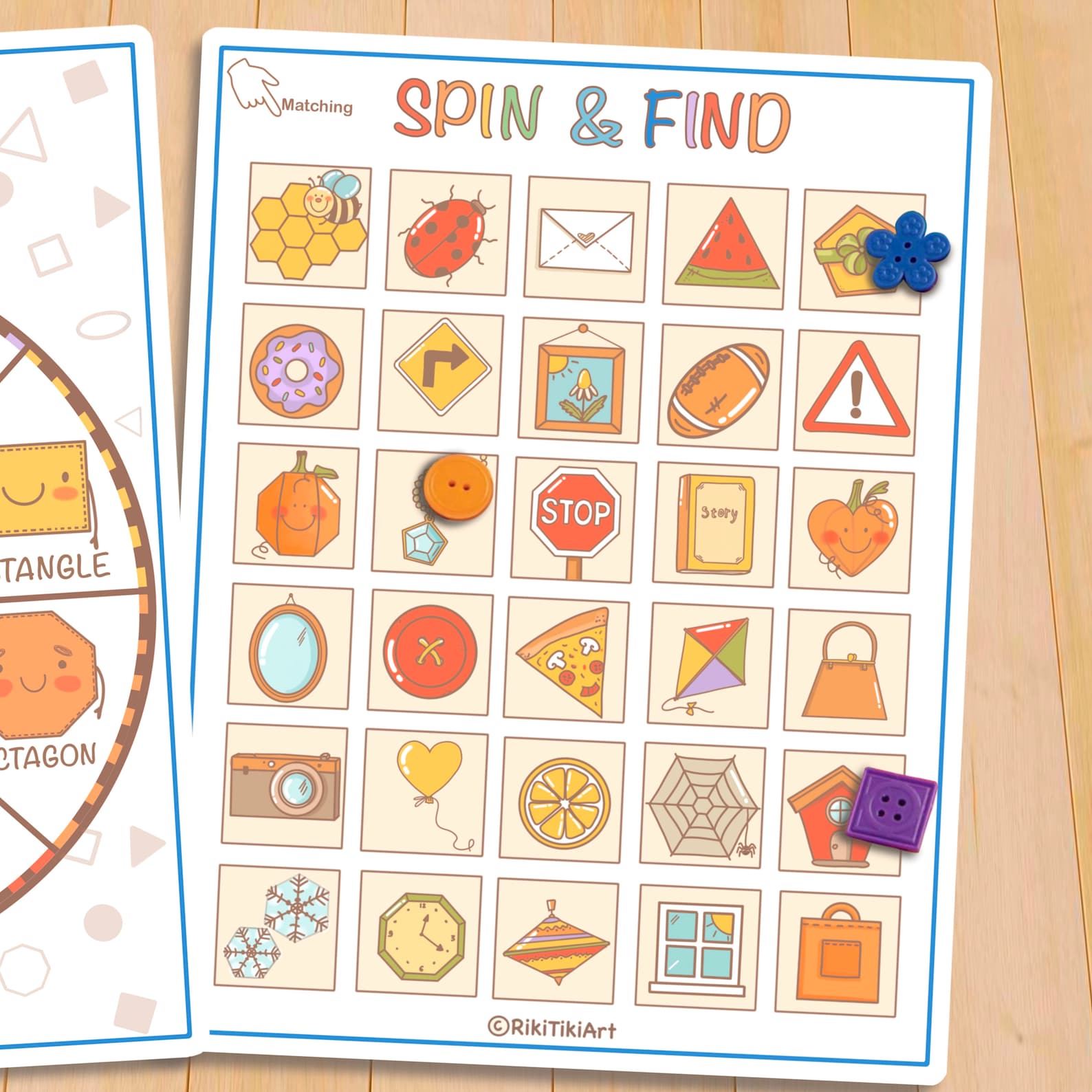 Shapes Educational Game Printable Toddler Activities, Montessori ...