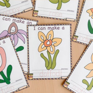 Flowers Play Dough Mats Fine Motor Skills Preschool Toddlers Activity ...