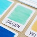 Color Flashcards, Homeschool Montessori Materials, Toddler Flash Cards ...