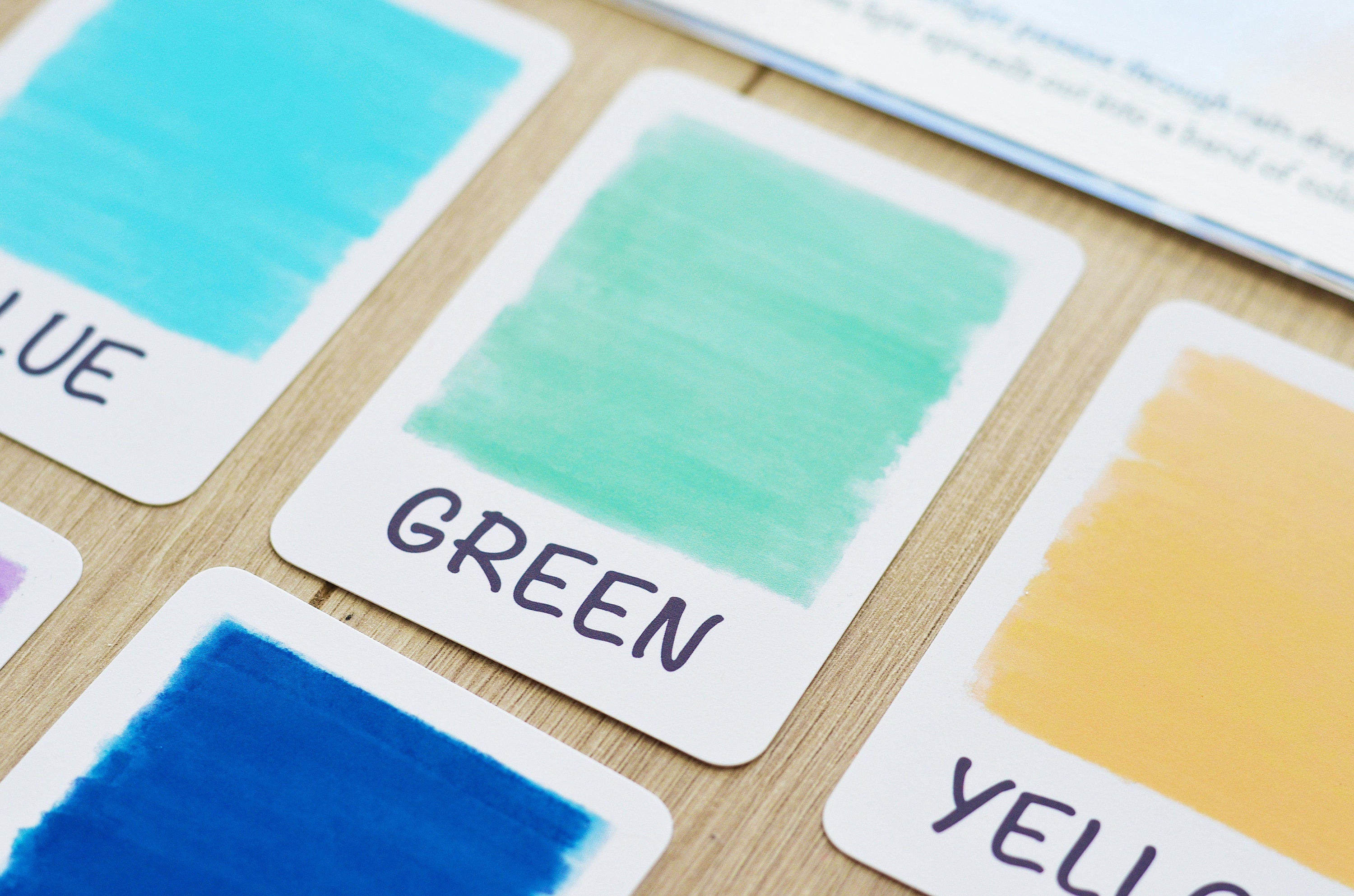 Color Flashcards, Homeschool Montessori Materials, Toddler Flash Cards ...