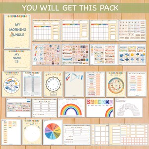 Busy Book My Morning Bundle, Circle Time Printable Preschool Curriculum ...