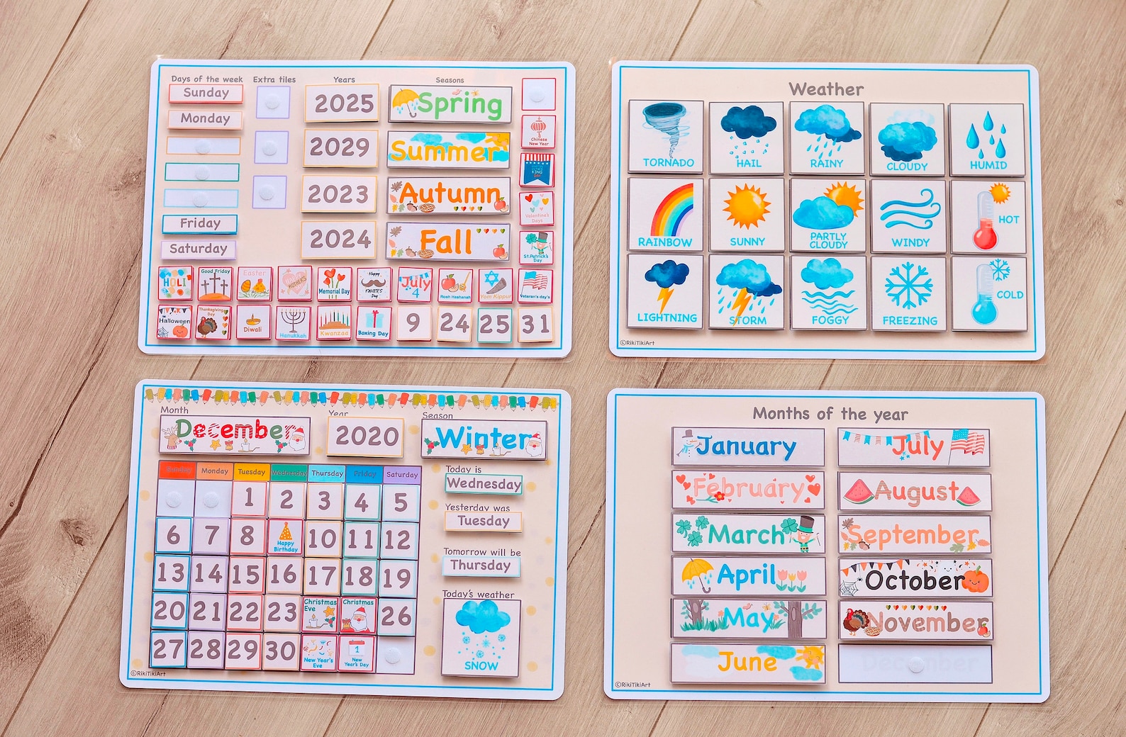 Morning Board Kids Perpetual Calendar Printable Classroom - Etsy Canada