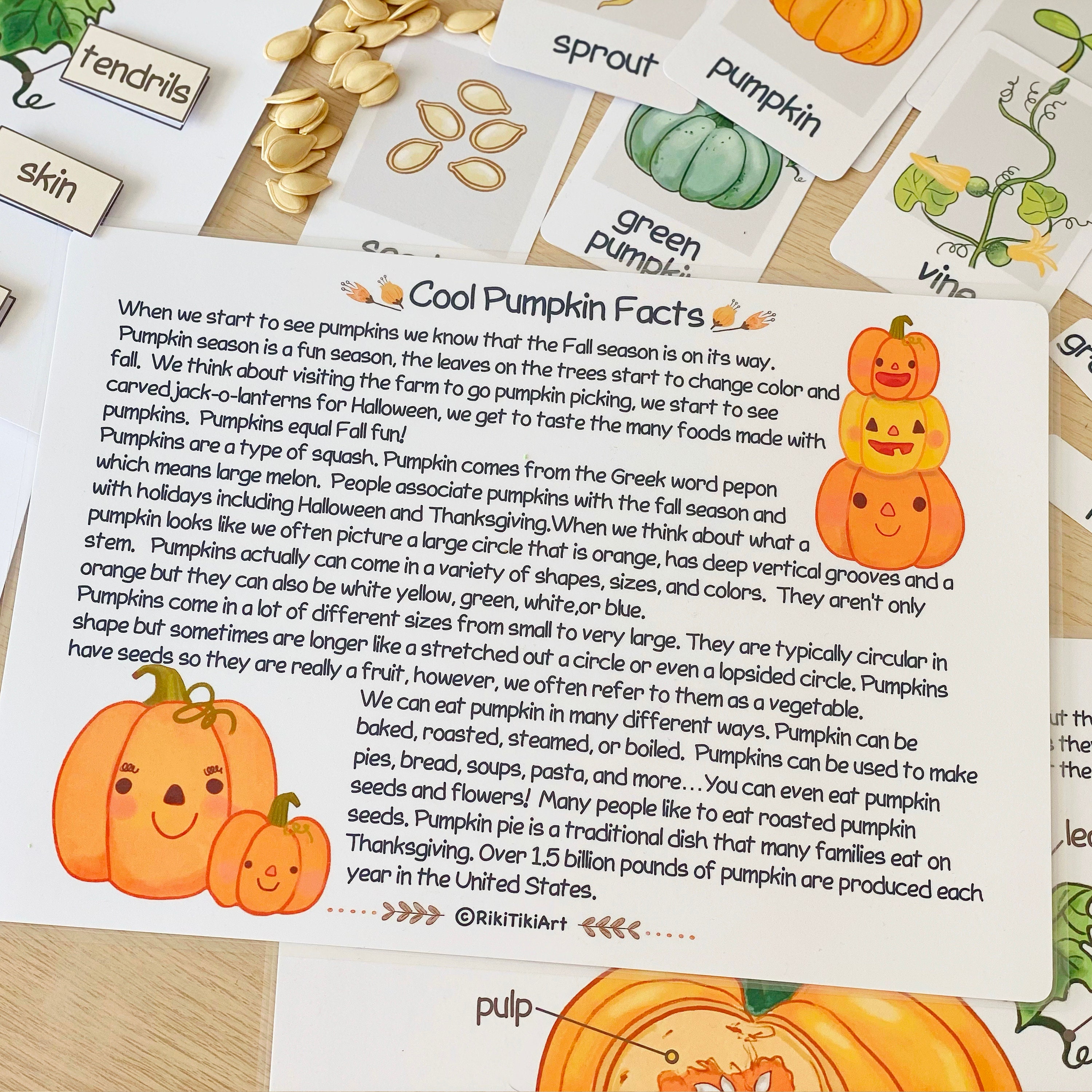 Pumpkin Unit Study Homeschool Learning Materials Charlotte Mason ...