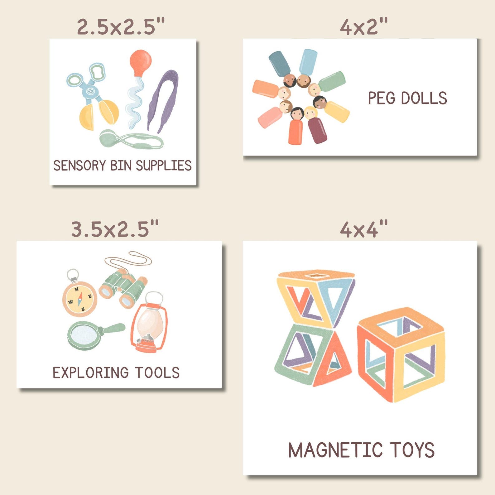 Toy Bin Labels Editable Toy Storage Labels Daycare Trofast Labels ...