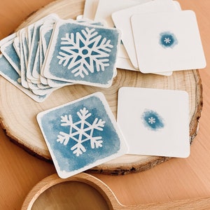 Snowflakes Study Activity Christmas Activities for Kids Montessori ...
