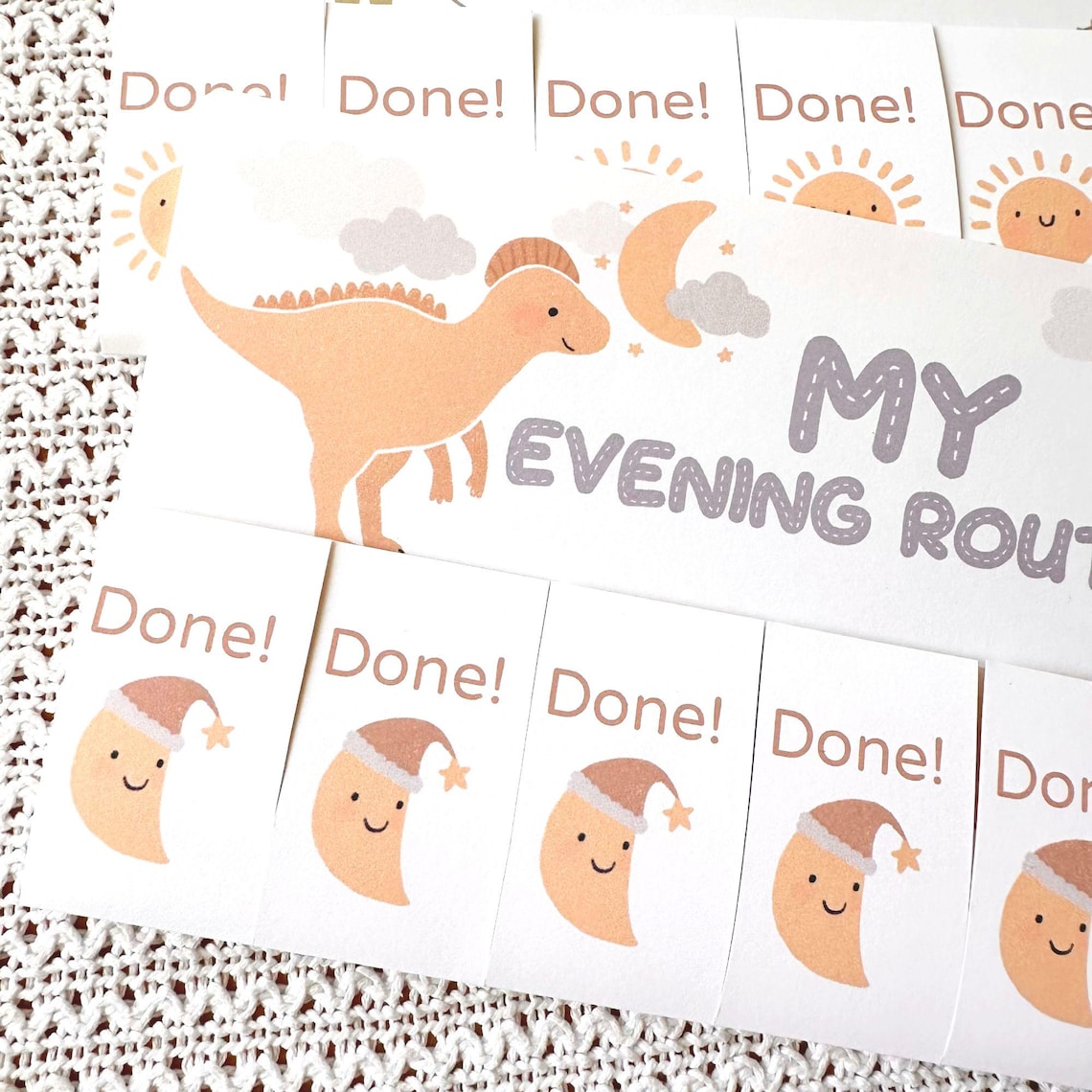 Editable Chore Chart Morning & Evening Routine Flip Chart Bedtime ...