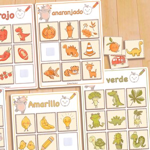 Spanish Color Sorting Activity Montessori Printable Matching Activities ...