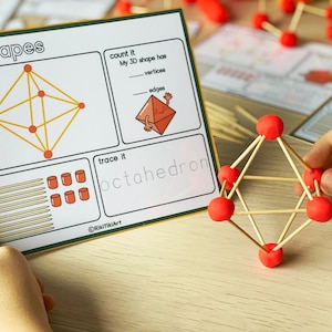 Toothpicks and Play Doh 3D Shapes Activity Game for Toddler Play Dough ...