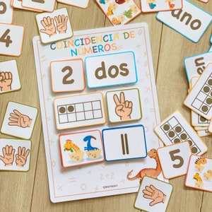 Spanish Dinosaur Busy Book Preschool Toddler Learning Binder Montessori ...