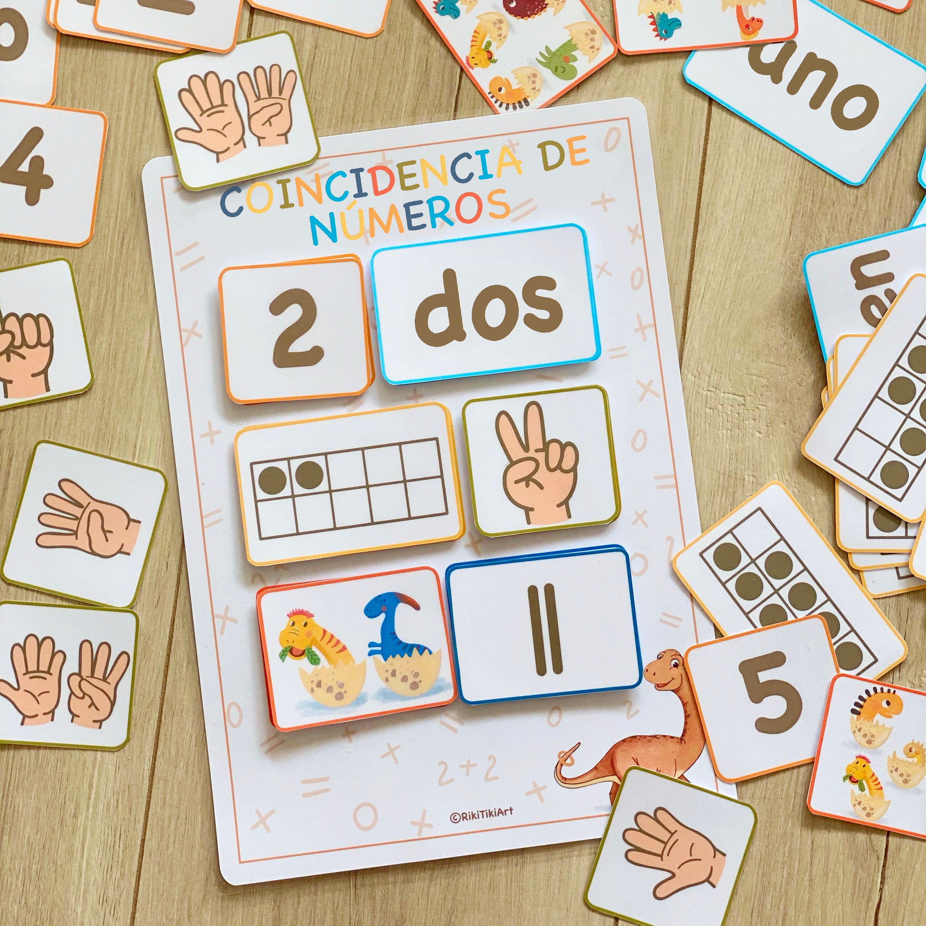 Spanish Dinosaur Busy Book Preschool Toddler Learning Binder Montessori ...