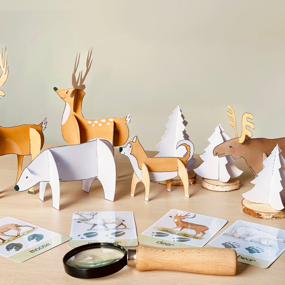 Winter Paper Activities Printable Kids Activity DIY Paper | Etsy