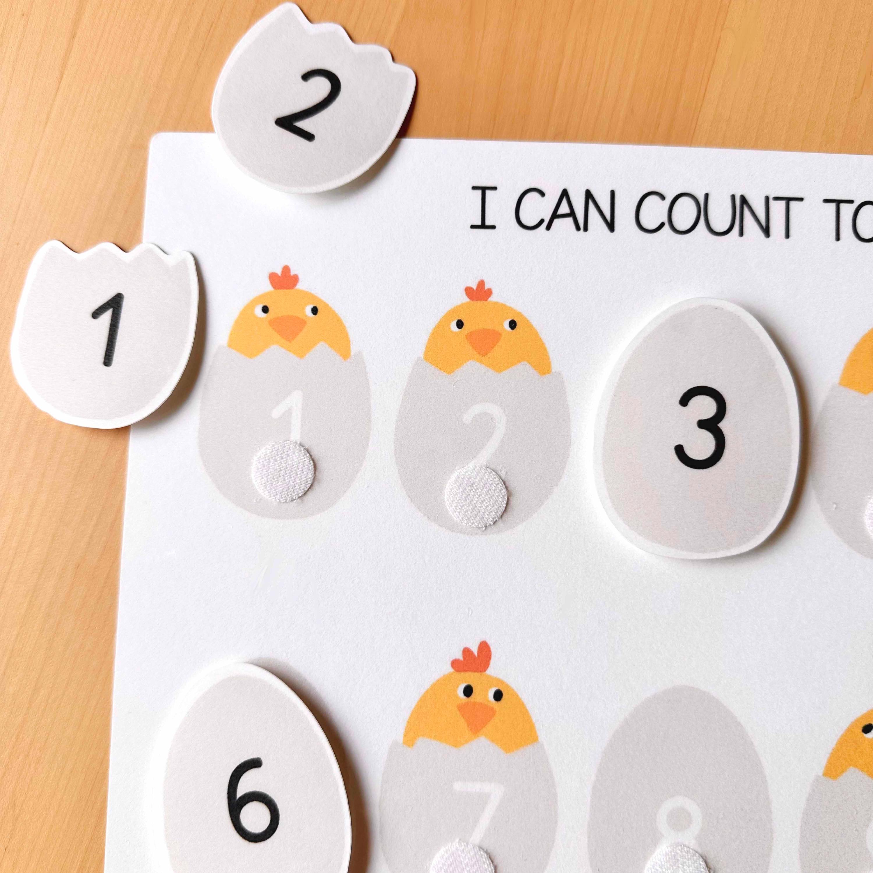 Number Matching Preschool Printables, Counting Activity for Toddlers ...