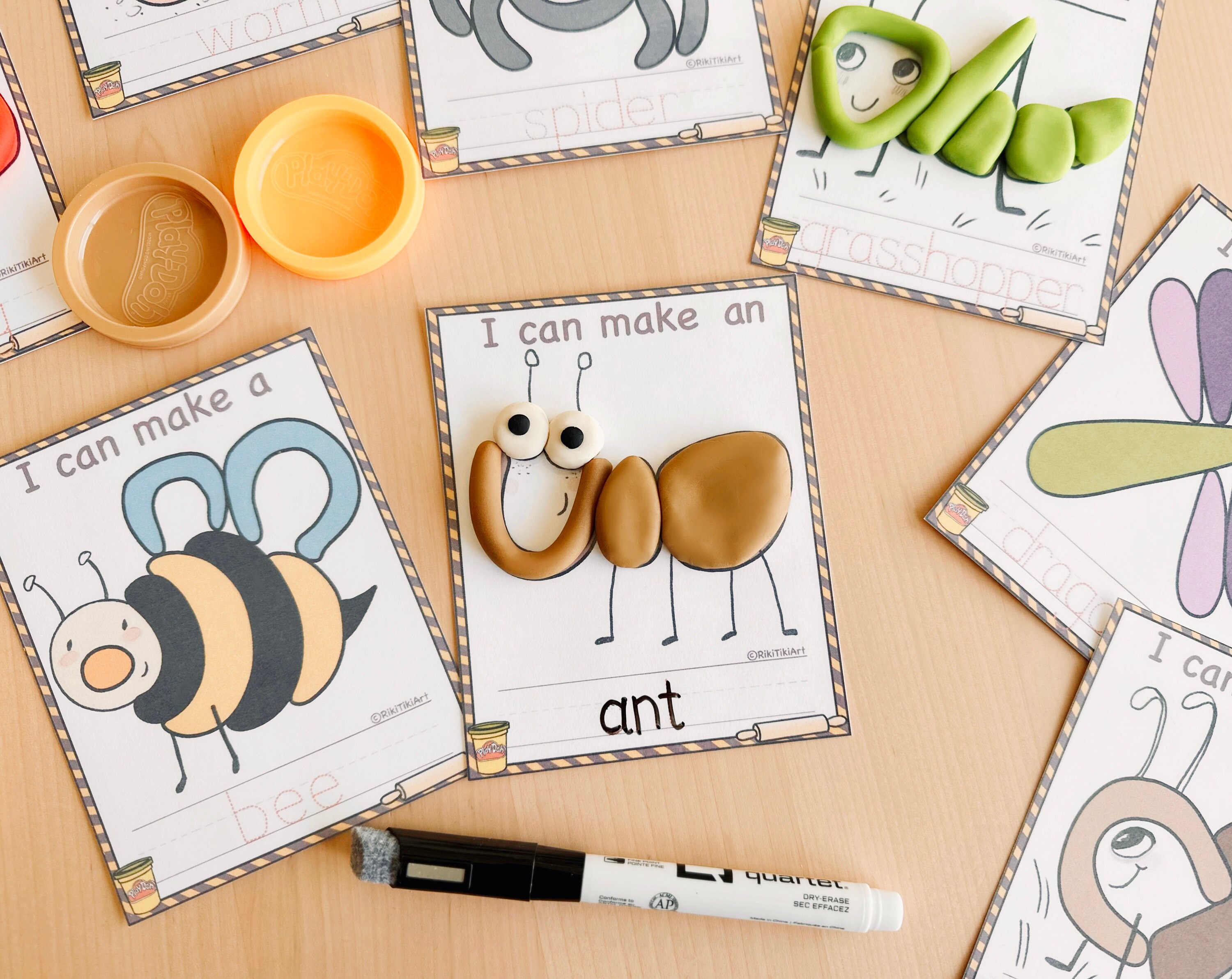 Insects Play Dough Mats Summer Theme Playdough Mats Bug - Etsy Canada