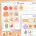 2D Geometric Shapes Learning Activity, Toddler Busy Book Printable ...