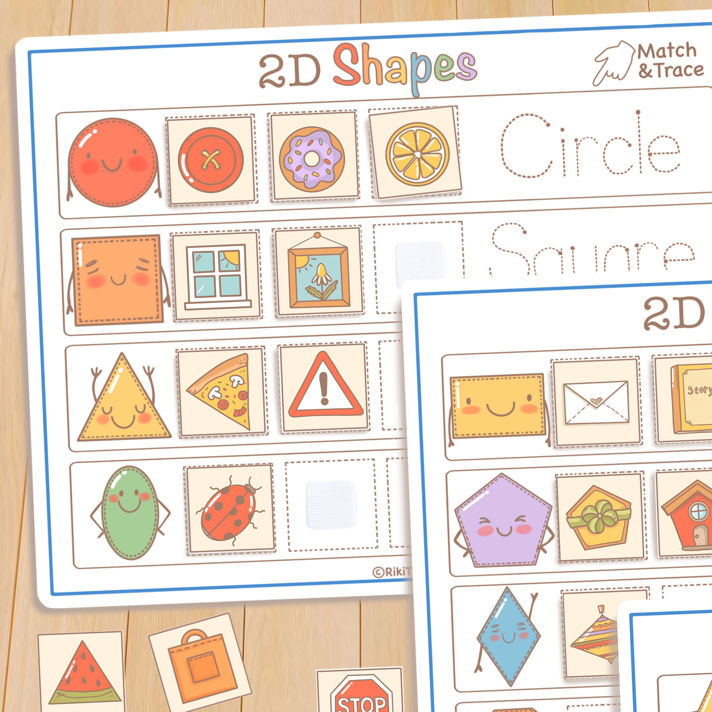 2D Geometric Shapes Learning Activity Toddler Busy Book - Etsy