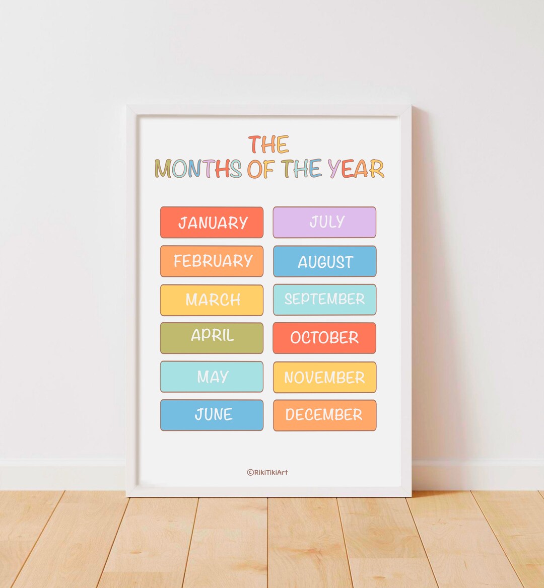 Months of the Year - Classroom Posters, Printable Montessori Materials ...