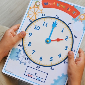 Learning Time Clock, Homeschool Toddler Activities, Printable Preschool ...