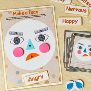 Printable Emotions Activity for Toddlers Feelings Kindergarten Pre-k ...