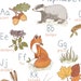 Woodland Alphabet Poster Woodland Animals Nursery Wall Art - Etsy