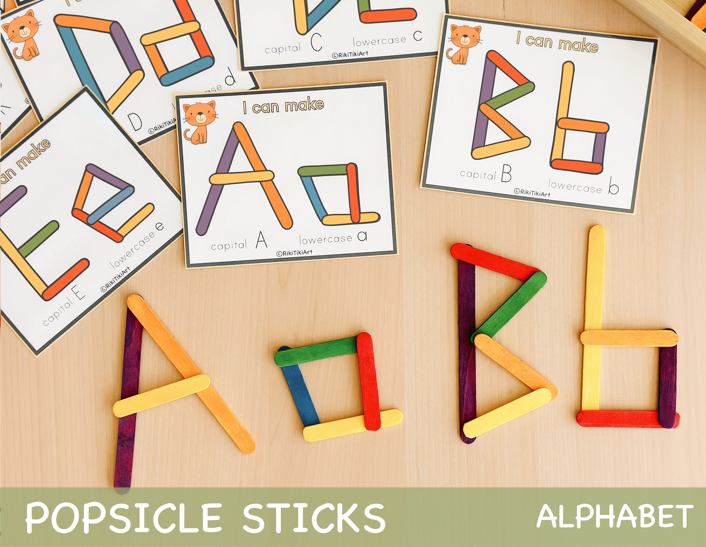 Popsicle Uppercase Letter Printables Fun Teaching Letters Activity