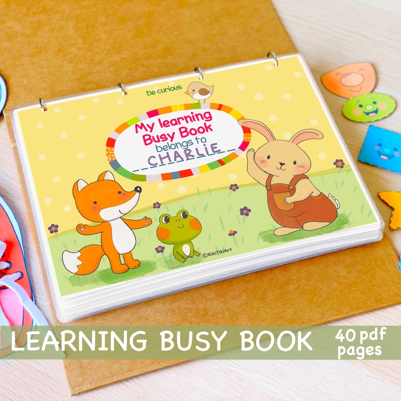 Preschool Learning Binder Toddler Busy Book Printable Quiet - Etsy