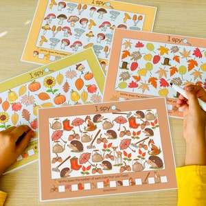 Fall I Spy Game for Toddler I Spy Printable Activities Fall Autumn ...