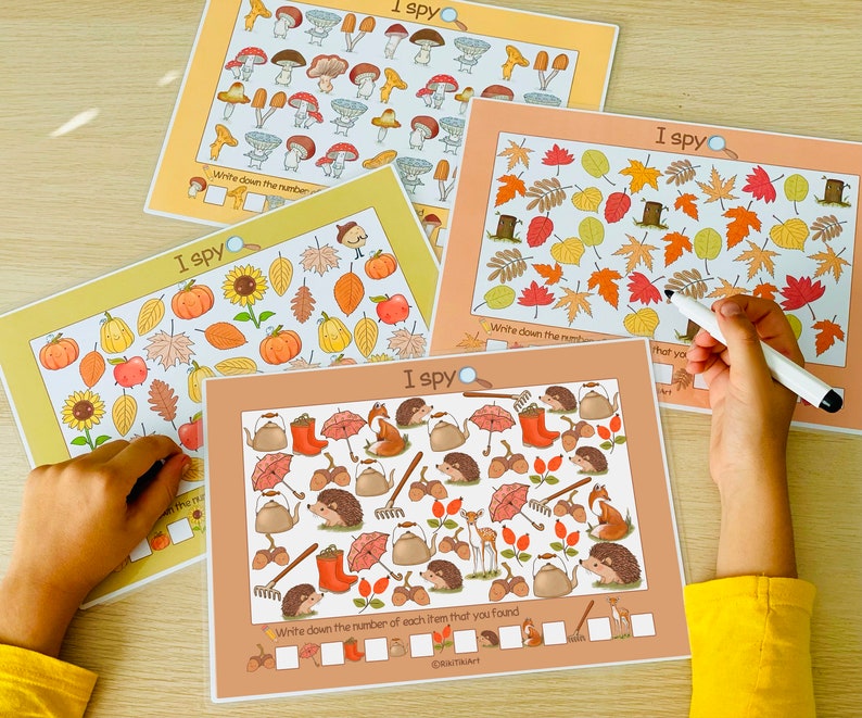 Fall I Spy Game for Toddler I Spy Printable Activities Fall - Etsy