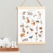 Woodland Alphabet Poster Woodland Animals Nursery Wall Art - Etsy