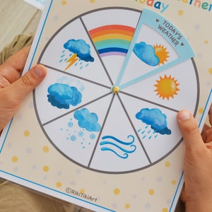 Weather Wheel - Printable Toddler Activities, Homeschool Weather Chart ...