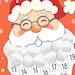 Printable Advent Calendar, Santa Beard Countdown Calendar, Days Till ...