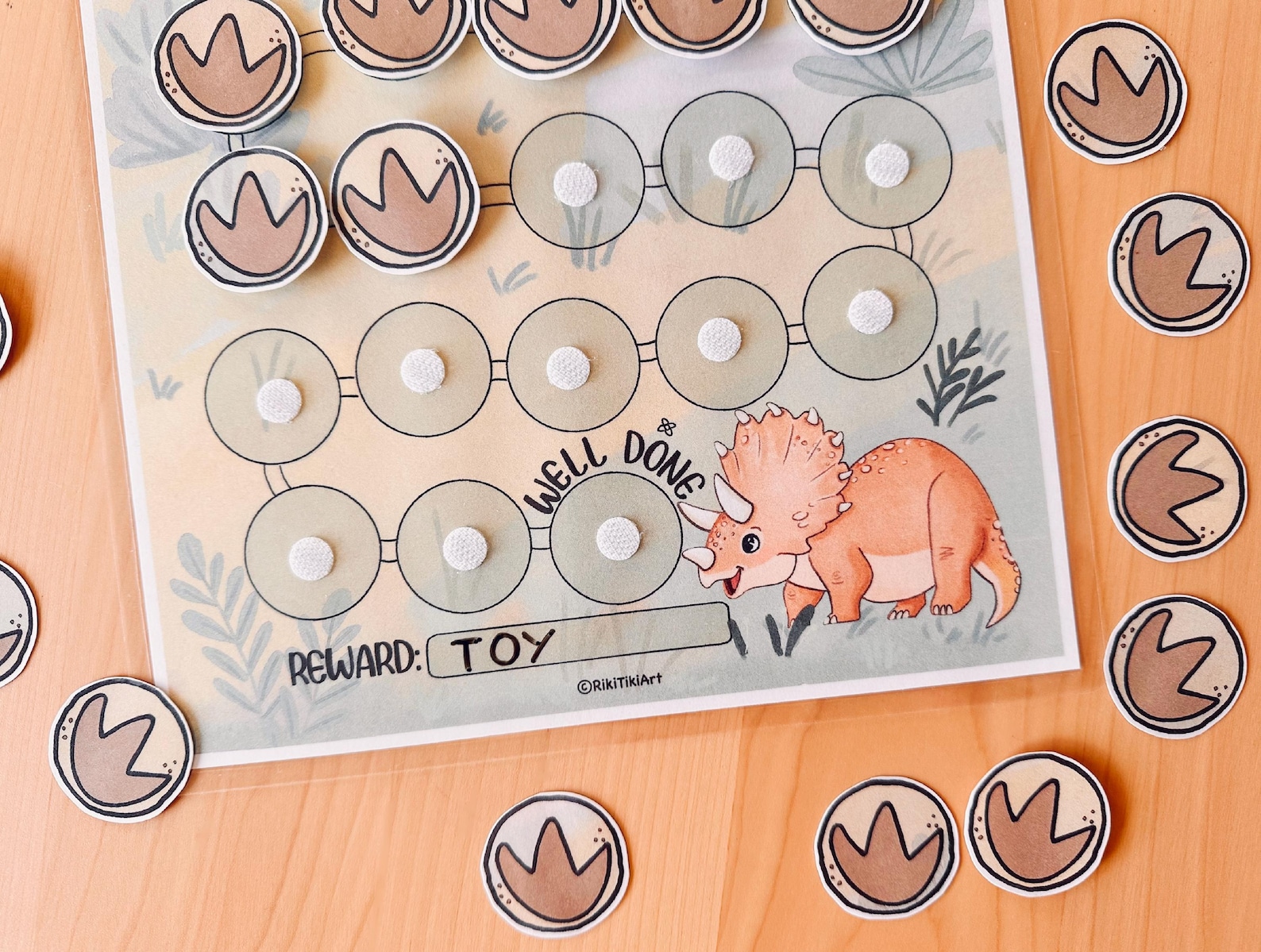 Dinosaur Reward Chart for Kids Printable Behavior Chart for Toddlers ...