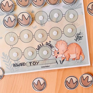 Dinosaur Reward Chart for Kids Printable Behavior Chart for Toddlers ...