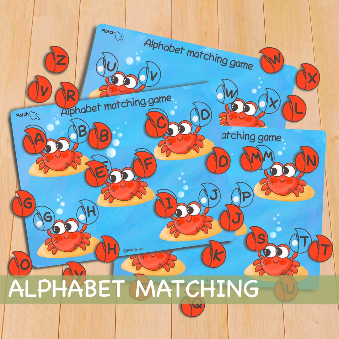 Alphabet Letter Matching Activity Preschool Worksheets Printable ...