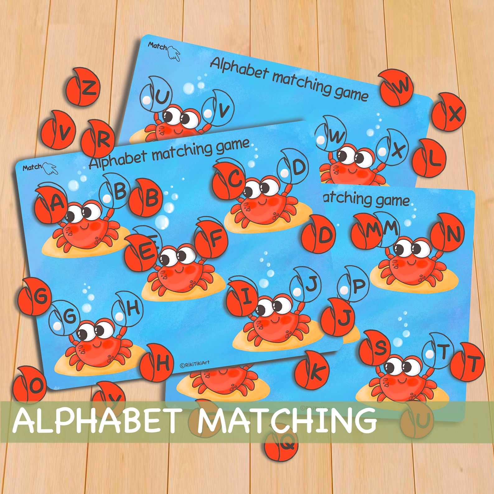 Alphabet Letter Matching Activity Preschool Worksheets | Etsy